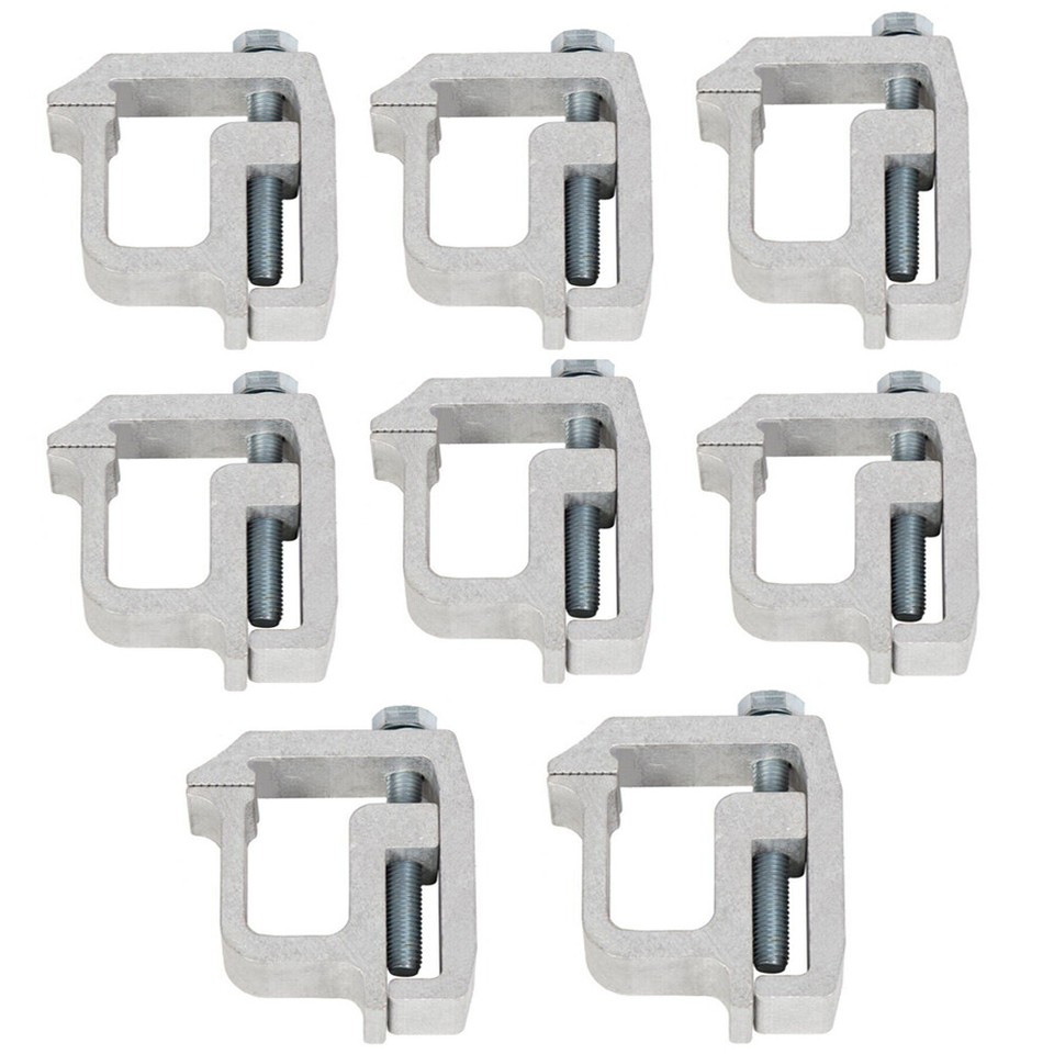 8PCS Truck Cap Topper Camper Aluminum Shell Mounting Clamps Heavy Duty ...