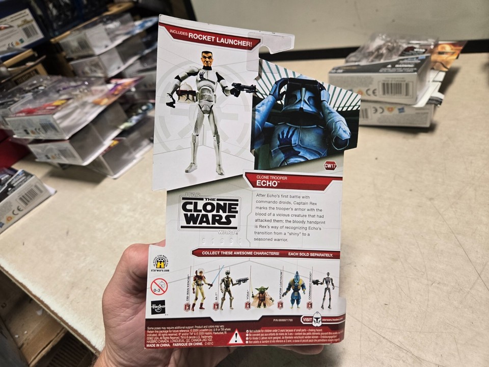 Clone Trooper Echo CW17 2009 STAR WARS The Clone Wars TCW MOC NEW | eBay