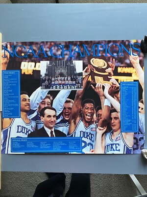 Krzyzewski Mike Poster DUKE BLUE DEVILS | eBay