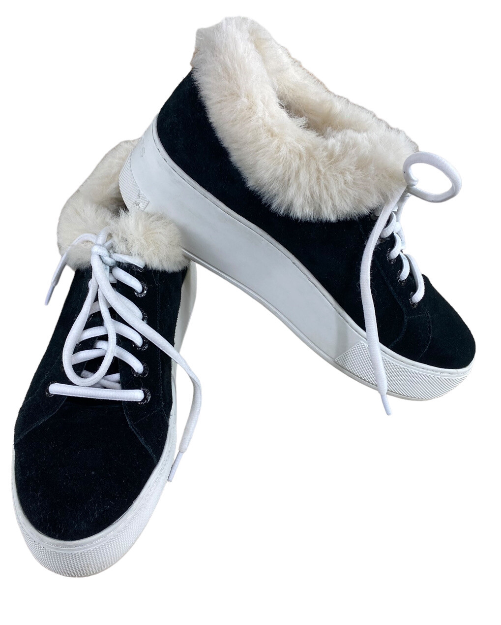 J /Slides Mellia Black Suede Platform Athletic Shoes … - Gem