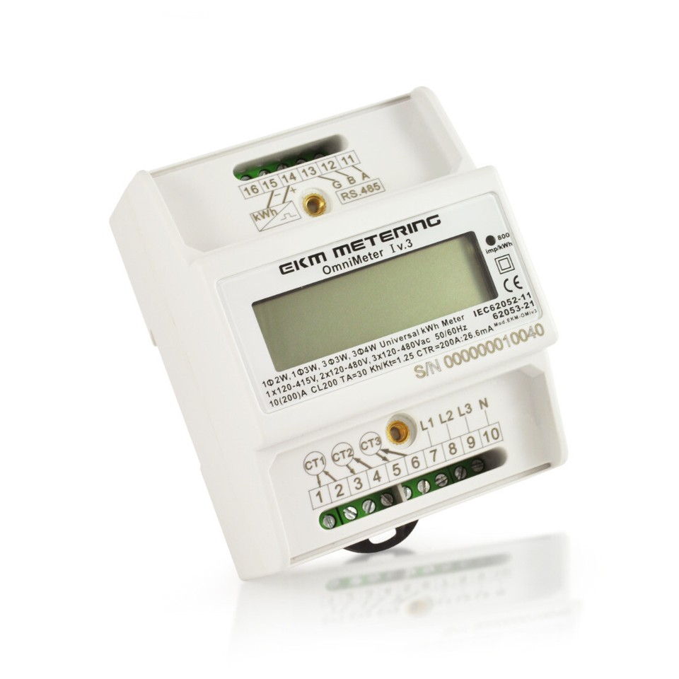 Kilowatt Hour kWh Watt Meter, 120/240V, Real-Time Data, Remote Readable ...