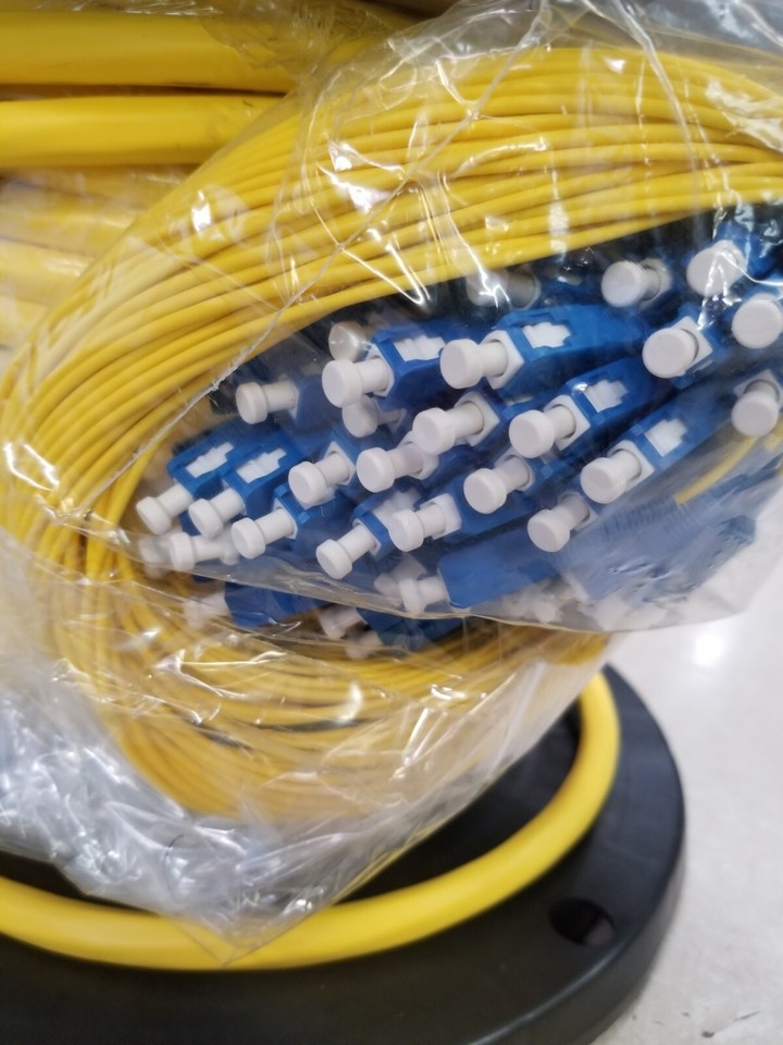 72 STRAND PLENUM SINGLEMODE PRE-TERMINATED FIBER OPTIC MICRO CORNING ...