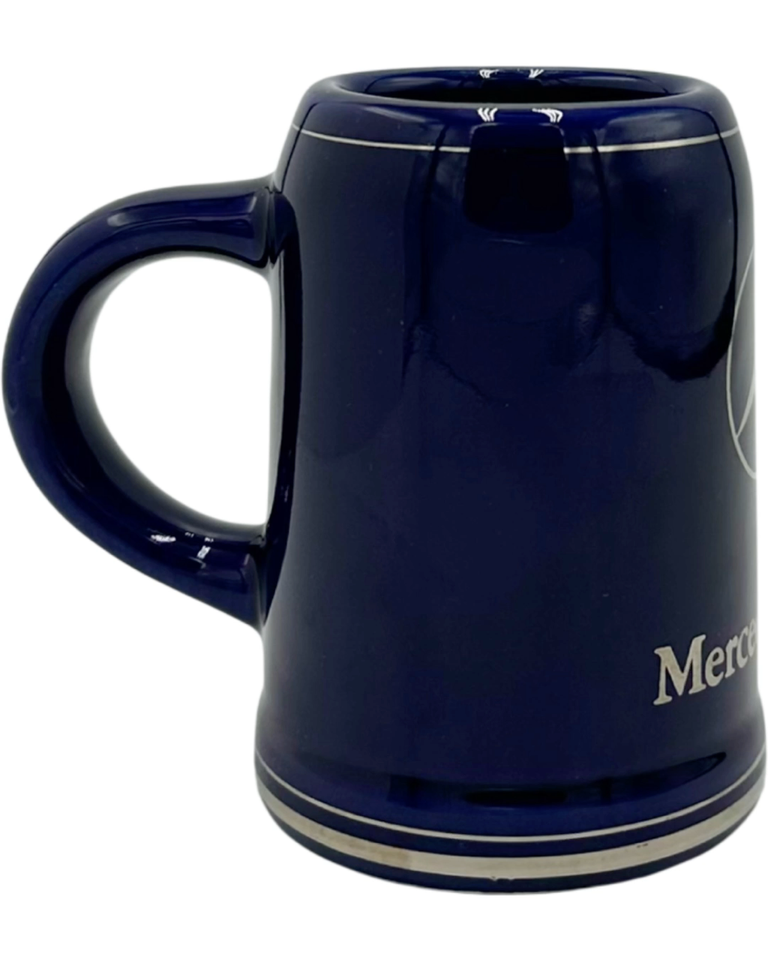 Vintage Mercedes Benz Cobalt Blue Ceramic Mug | eBay
