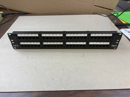 Legrand 48 Port CAT 6 Patch Panel, Black ~ Pre-Owned | eBay