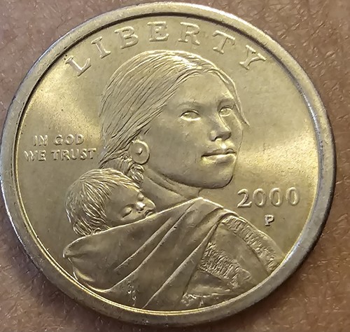 2000-P Sacagawea Error Dollar "Wounded Eagle" Nice Coin Collectors Item ...