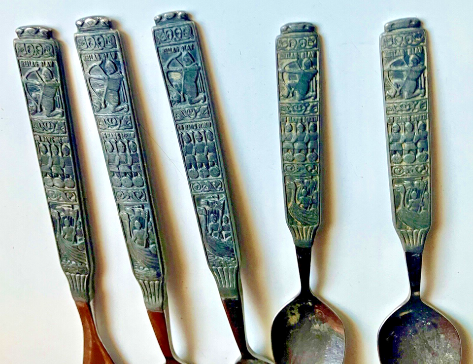 Norwegian Hardanger Bestikk Konge Pewter Viking 5 Piece Place Setting Norway | eBay