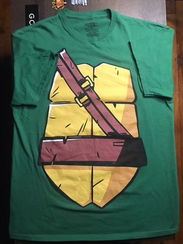 Nickelodeon Men TMNT T shirt Sz M Green Teenage Mutant Ninja Turtles ...