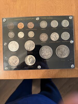 U.S. 20th Century Type 18 Coin Set BU in Acrylic Capital Style Holder ...