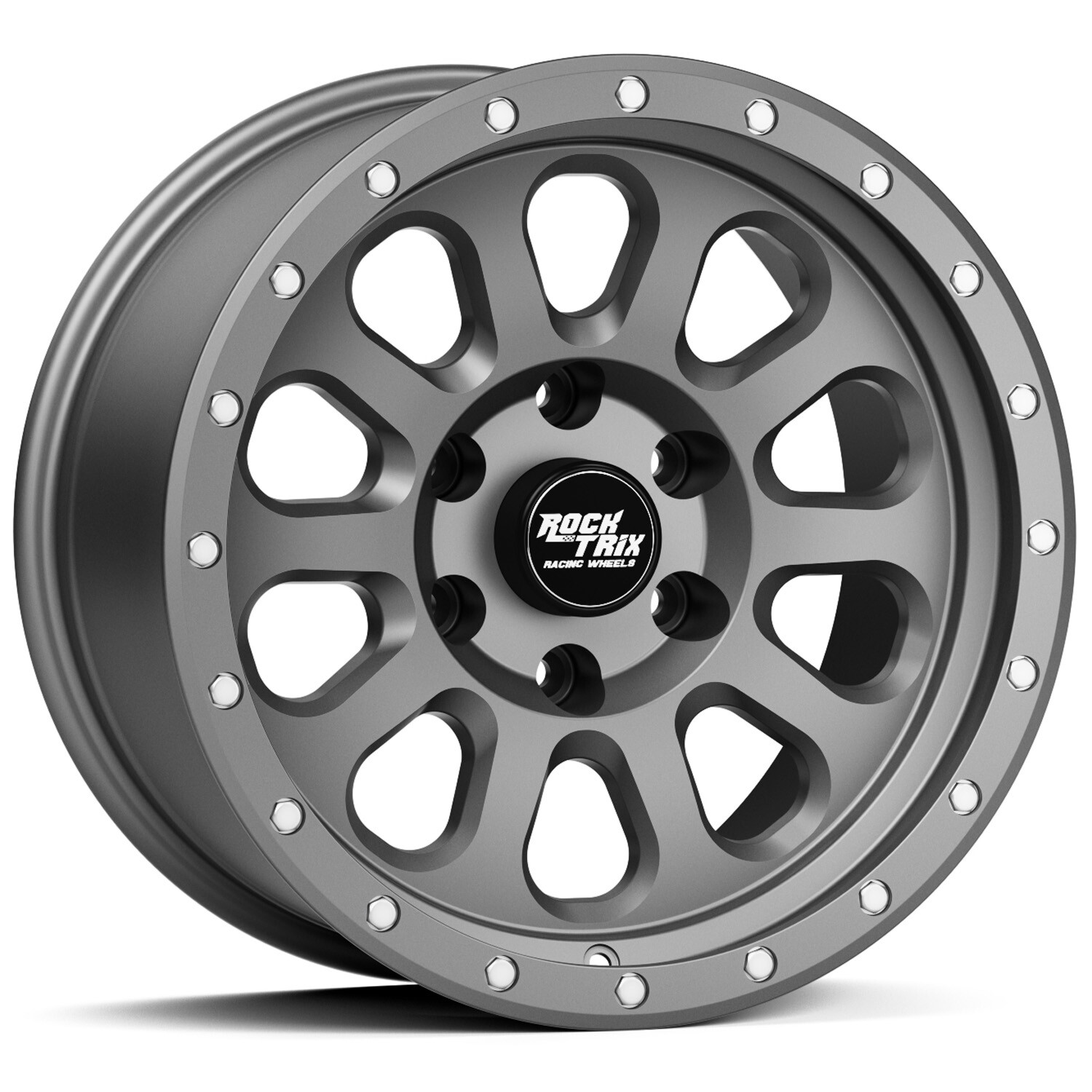 20" RockTrix RT111 Wheel, 20x9 +12mm Offset, 6x139.7 6x5.5 Rim 106.1 ...