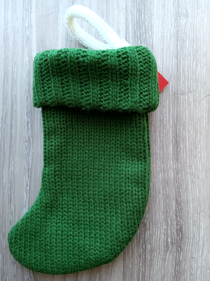 Target Mini Christmas Stocking Letter “Y” Initial Monogram Knit Green ...