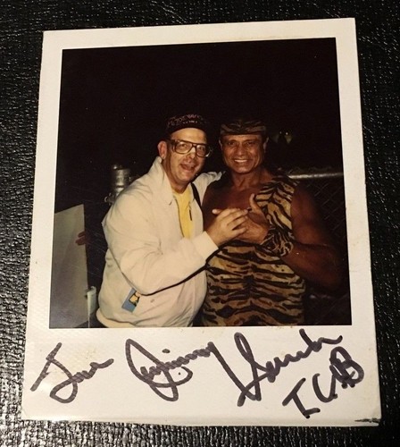 Jimmy Superfly Snuka Signed Polaroid Original Photo Autographed WWF ...