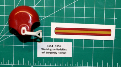 1954 - 1955 Washington Redskins *DIECUT DECALS* & Football Gumball ...