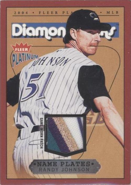 2004 Fleer Platinum - Name Plates Randy Johnson #NPN/RJ Team /290 (MEM ...