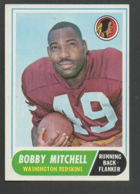 1968 Topps Football Card #35 Bobby Mitchell-Washington Redskins Near ...