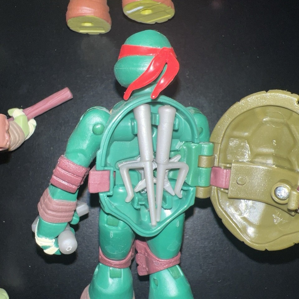 Teenage Mutant Ninja Turtles 2012 Battle Shell Lot Leo Raph Mike Don | eBay