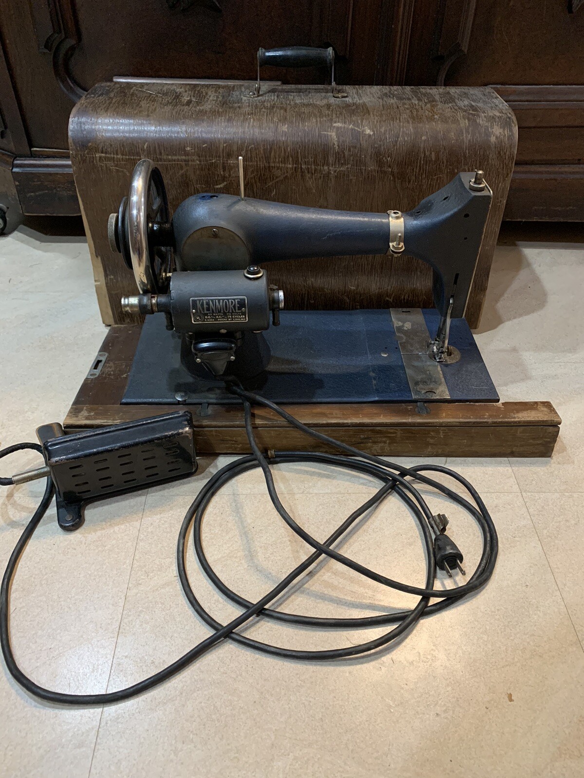 Antique Sears Kenmore Sewing Machine Model 117-36 | eBay