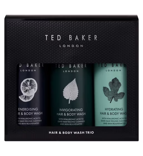 Ted Baker Mens Hair & Body Wash Trio Gift Set New Christmas 2024 (B ...