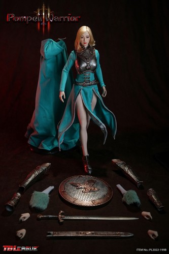 TBLeague PL2022-199B 1/6 Pompeii Warrior Blue 12" Female Action Figure ...