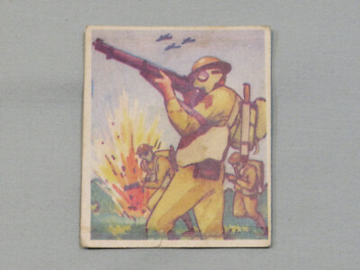 1938-39 R1 Goudy Gum Co Action Gum #11 The Infantry Moves In Card #4 | eBay