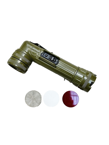 US ARMY GT Price D Angle Head Flashlight Winkel Taschenlampe OD Green ...