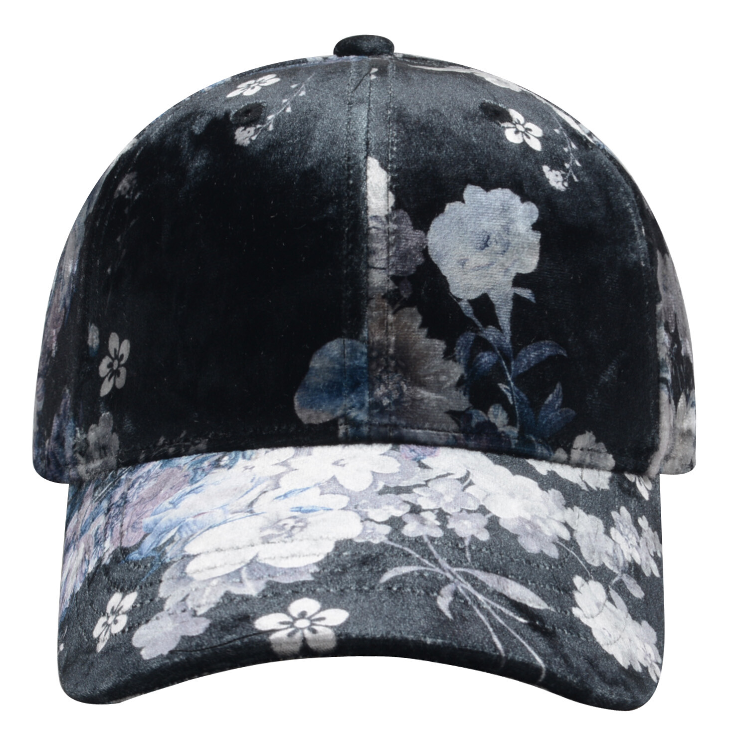 Flower Blossom Velour Baseball Cap Hat for Women Rose Flowers Leaves ...