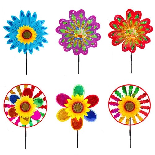 Toys Plastic Wind Spinners Colorful Animal Windmills DIY Wind Spinners ...
