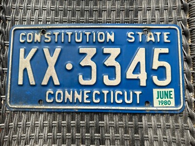 1980 CONNECTICUT LICENSE PLATE ** Constitution State** '80 CN | eBay