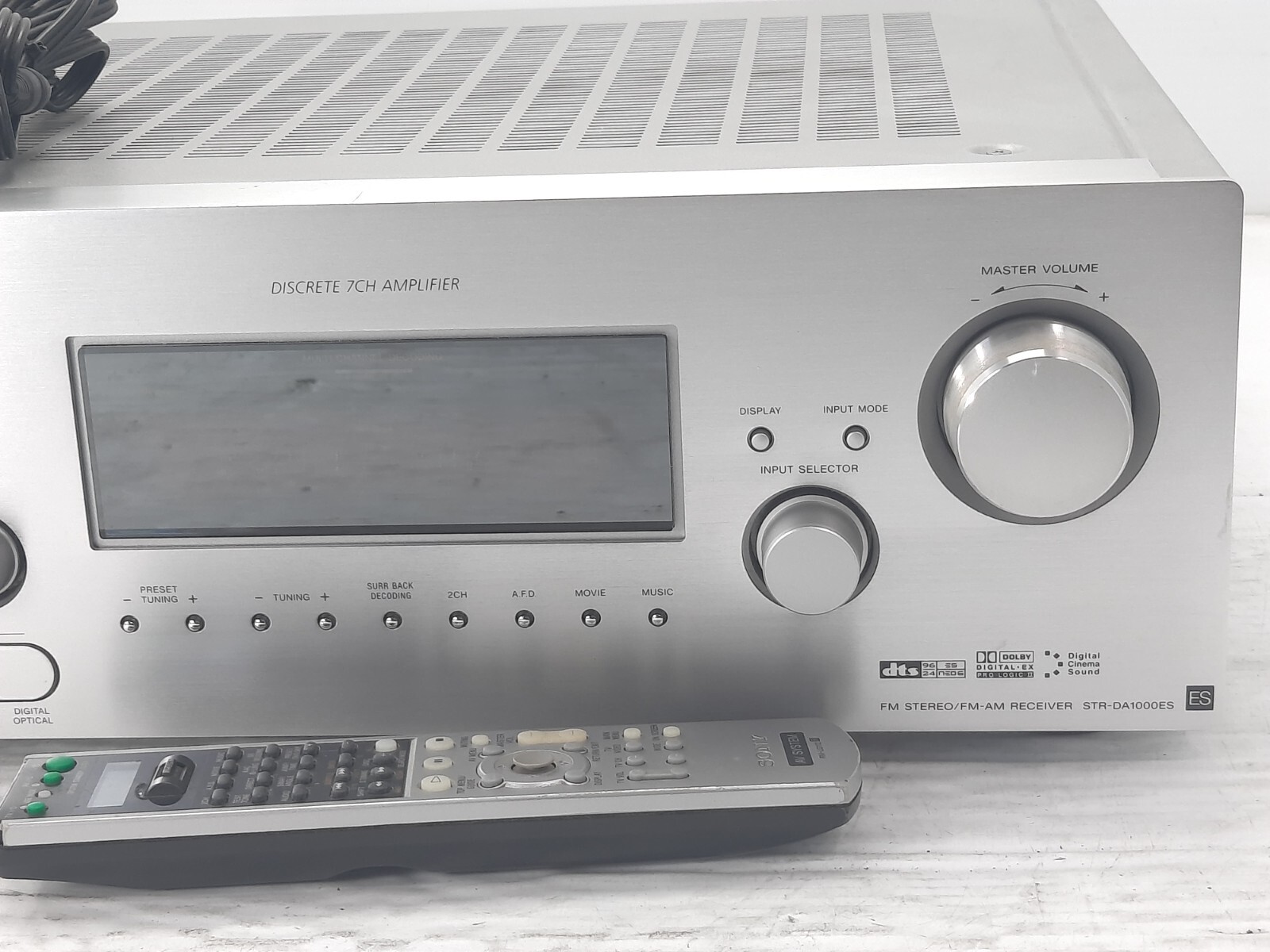 Sony STR-DA1000ES Discrete 7CH FM AM Stereo Amplifier Receiver S TESTED ...