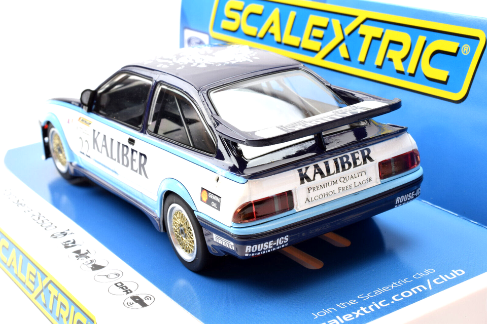 Scalextric "Kaliber" Ford Sierra RS500 DPR W/ Lights 1/32 Scale Slot ...