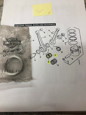 Harley-Davidson Rod Bearing Retainers 54-86 XL 24362-54A | eBay