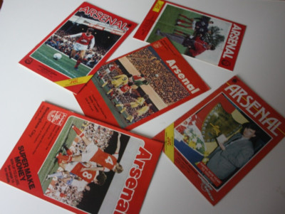 5 Programmes Vintage *** ARSENAL FC 70s 80s *** | eBay