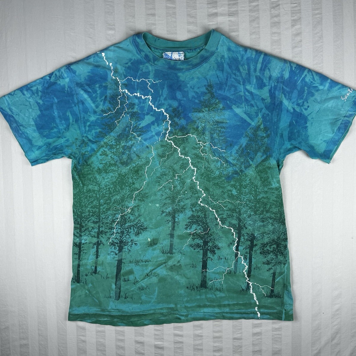 Vintage Santa Cruz Art Shirt Mens Large All Over Print Vintage Santa Cruz Art Shirt Mens Large All Over Print