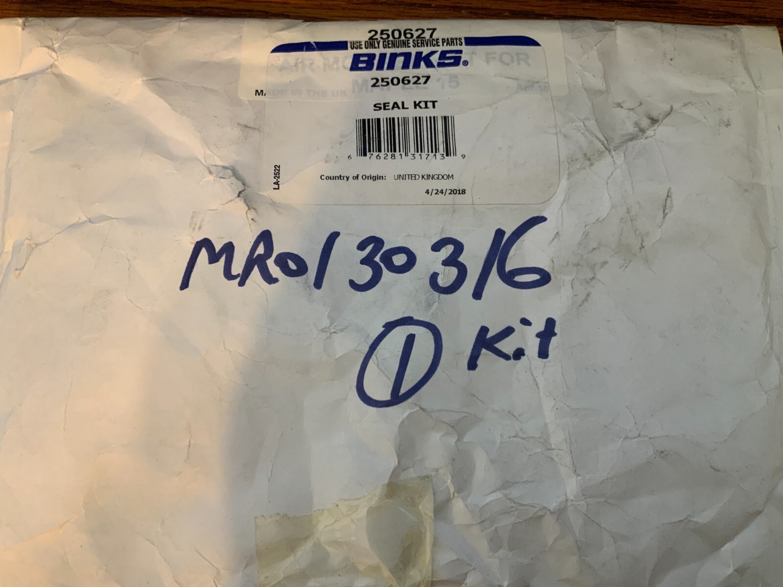 BINKS 250627 / 250627 () for sale online | eBay