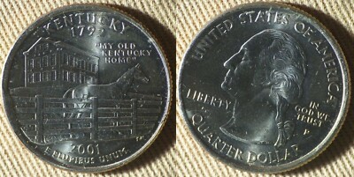 Error : 2001P Quarter Kentucky CUD K 7-8 IREC148 | eBay