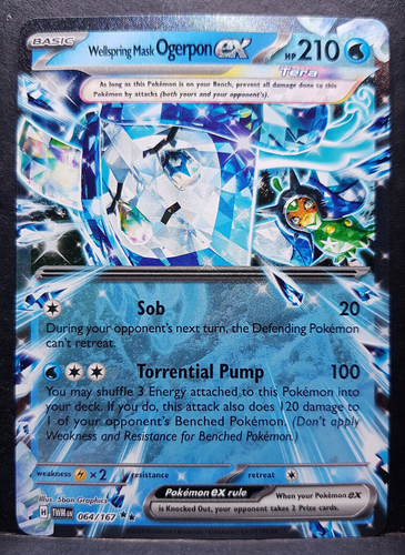 Wellspring Mask Ogerpon ex 064/167 Twilight Masquerade Pokémon Pokemon ...