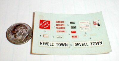 Revell Town Railway Express Agency Decals Water Slide HO Scale Vintage ...