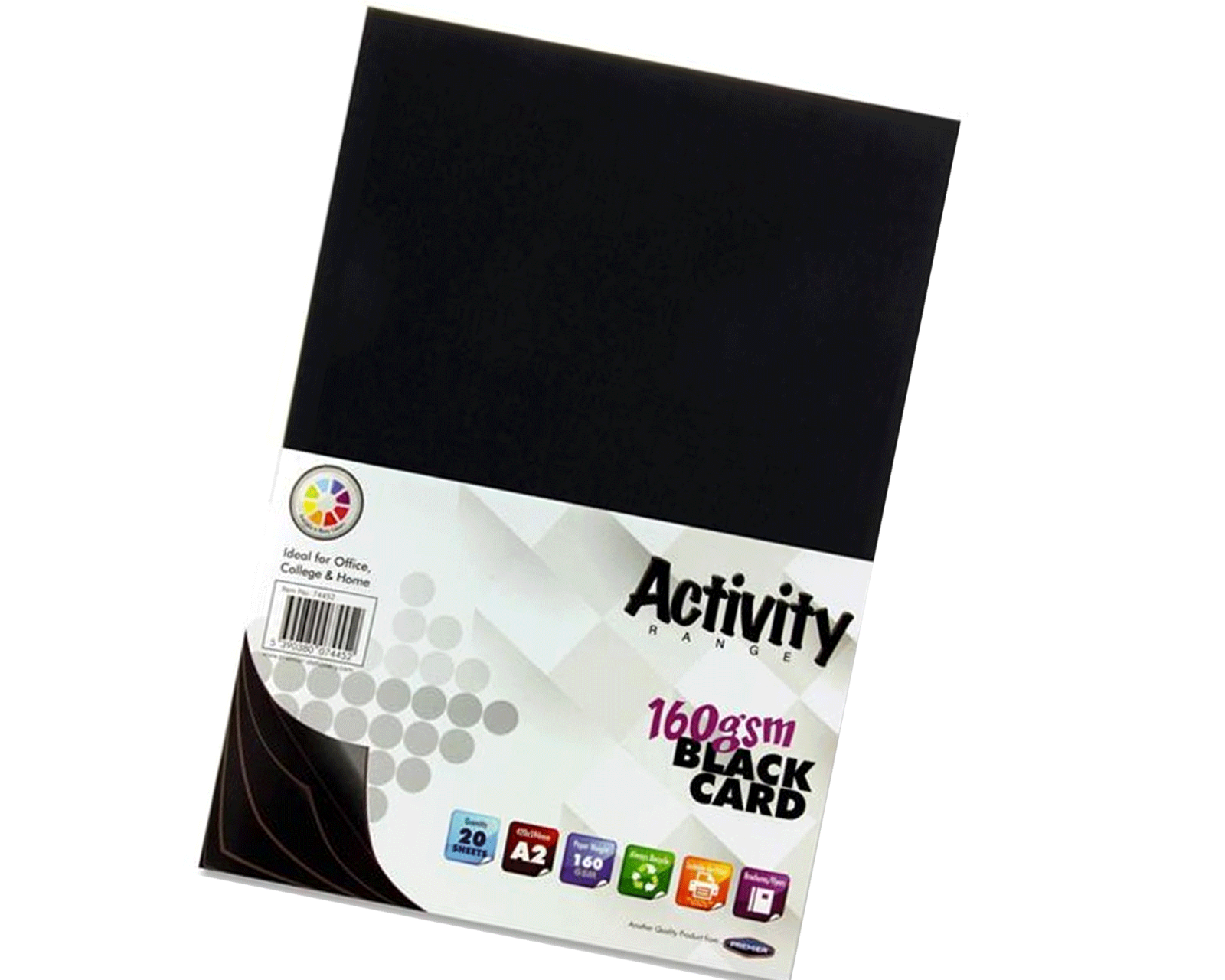 160gsm A4 A3 A2 Activity Sheets Black Craft Card Art Scrapbook Paper ...