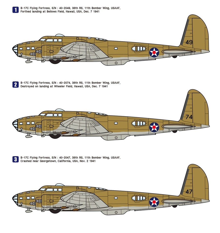 WOLFPACK 1/72 B-17C Flying Fortress USAAF Heavy Bomber Premium Model ...