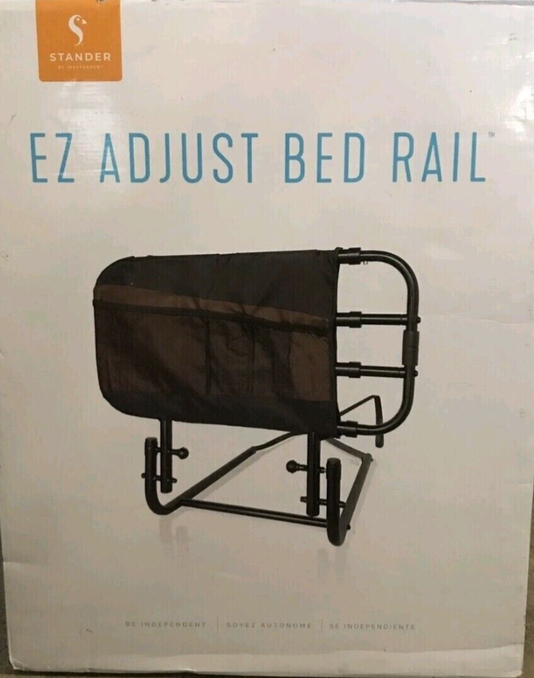 Stander Ez Adjust Bed Rail For Elderly Adults, Home Bed Railing Assist Handle | eBay