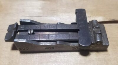 Trapdoor rifle Rear Sight Enfield Springfield ? Black powder ...
