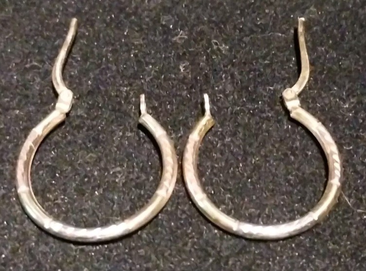 Mom Jordan Hoop Earrings, Sterling Silver and 1/20 10K Gold Filled | eBay