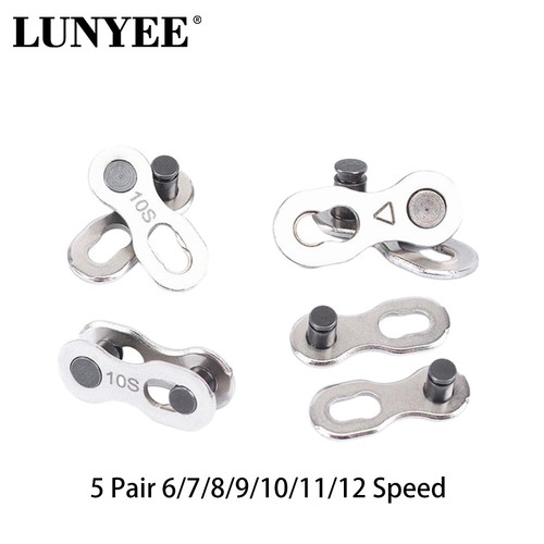 10PC Bike Chain Quick Link Connector 6/7/8/9/10/11/12 Speed For MTB ...
