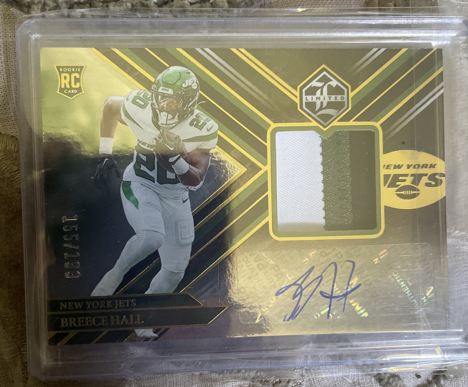 Breece Hall Limited RPA 2-Color Patch 155-199!!! | eBay