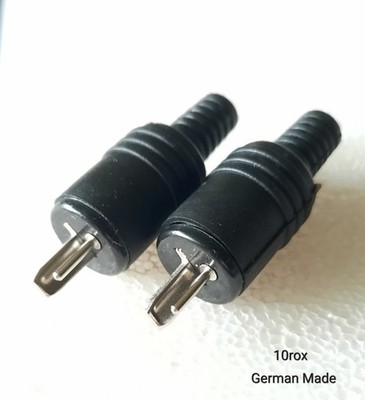 Premium 2 Pin Din Speaker Plugs Male Connectors B&O GRUNDIG Screw Type ...