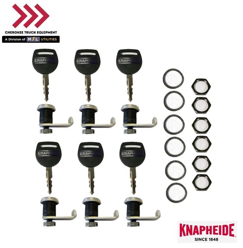 Knapheide 26109934, Set of (6) Replacement Lock & Key Kit for T-latches ...