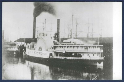 Steamer CHRYSOPOLIS BW Real Photo Postcard | eBay