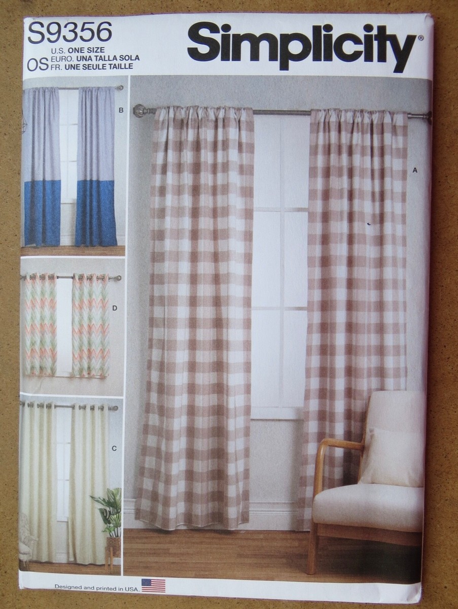 Curtain Sewing Patterns Simplicity Sewing Pattern 4612 Curtains