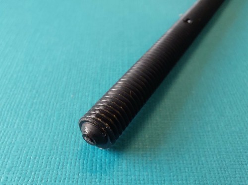Black M8 x 200mm Nylon Plastic Glass Filled Threaded Rod Bar Studding ...