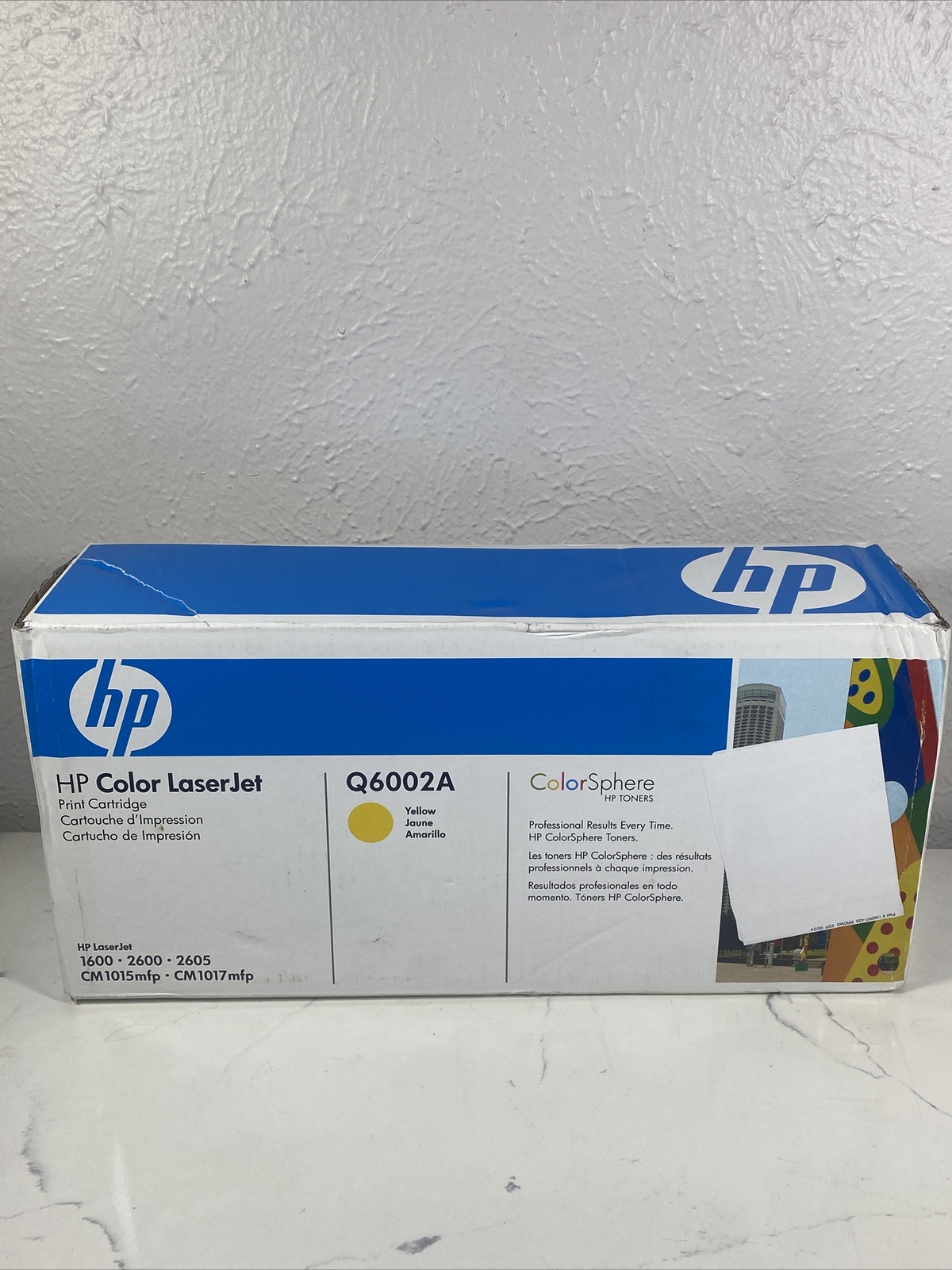 HP 124A Yellow Toner Cartridge Q6002A OEM NEW Genuine Sealed 1600 2600 ...