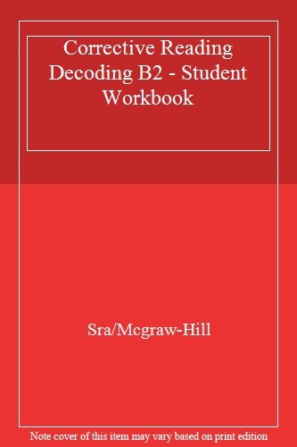Corrective Reading Decoding B2 - Student Workbook by Sra/Mcgraw-Hill ...